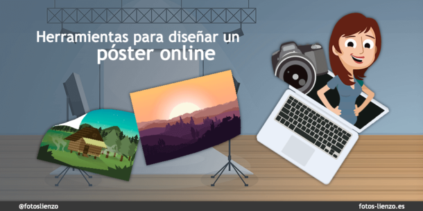 Herramientas para diseñar un Póster online - Fotos-lienzo